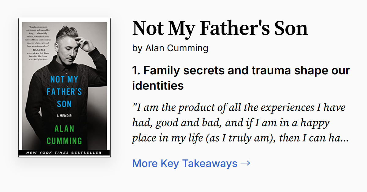 Not My Father's Son | Summary, Audio, Quotes, FAQ