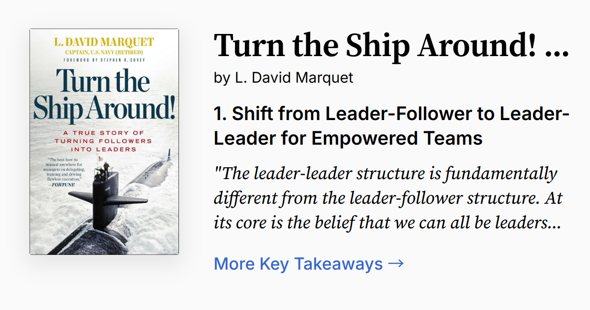 Turn the Ship Around! | Summary, Quotes, FAQ, Audio