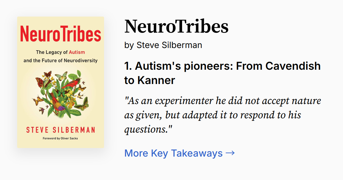 NeuroTribes by Steve Silberman | Summary, Audio, Quotes, FAQ