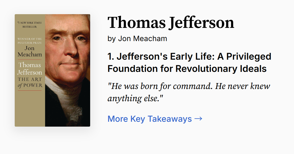 Thomas Jefferson | Summary, Audio, Quotes, FAQ