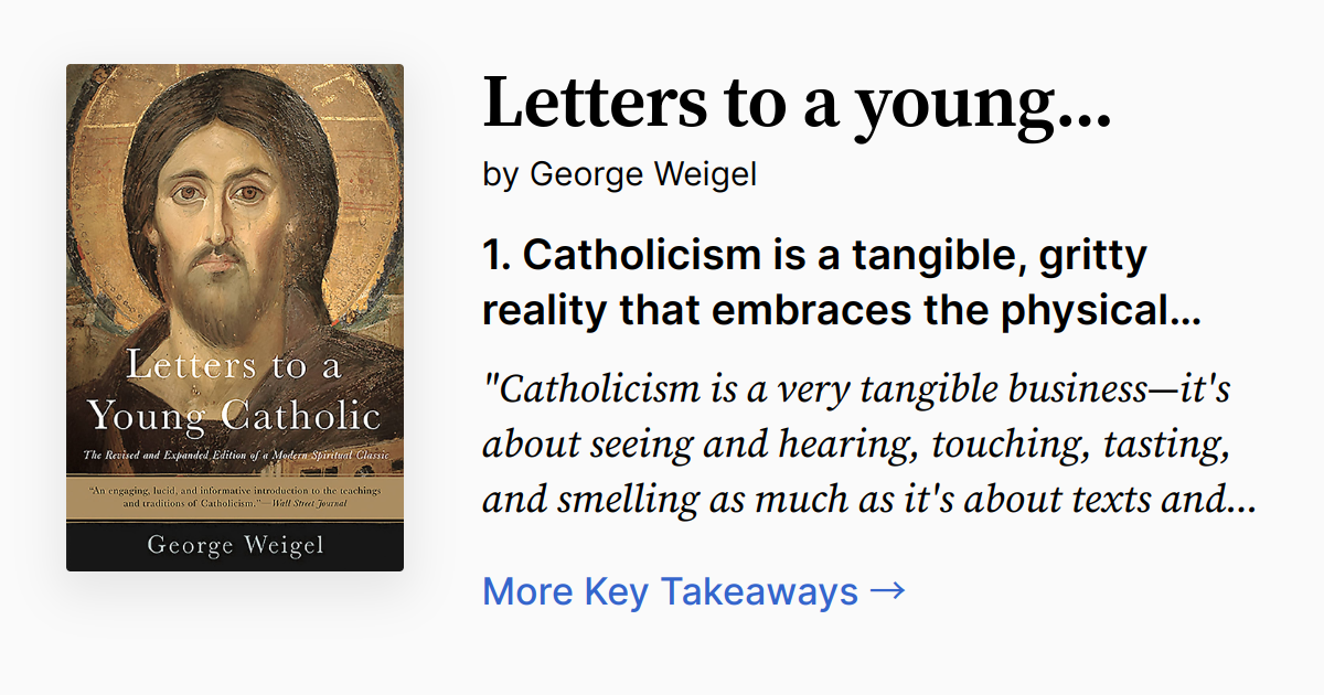 Letters to a Young Catholic | Summary, Audio, Quotes, FAQ
