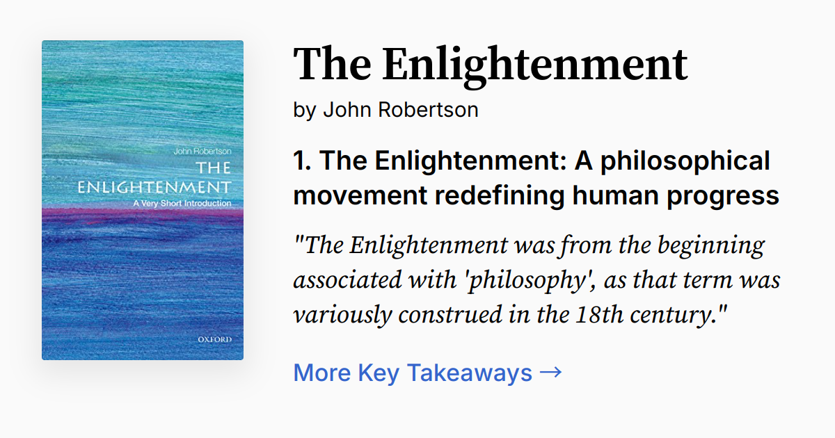 The Enlightenment | Summary, Quotes, Audio