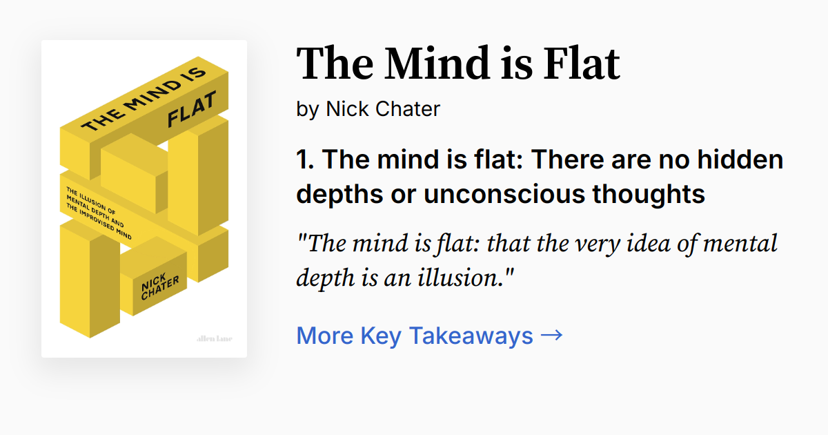 The Mind is Flat | Summary, Quotes, FAQ, Audio