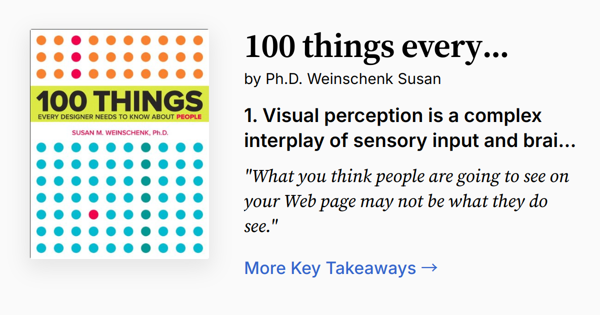 100 Things Every Designer Needs to Know About People | Summary, Audio ...