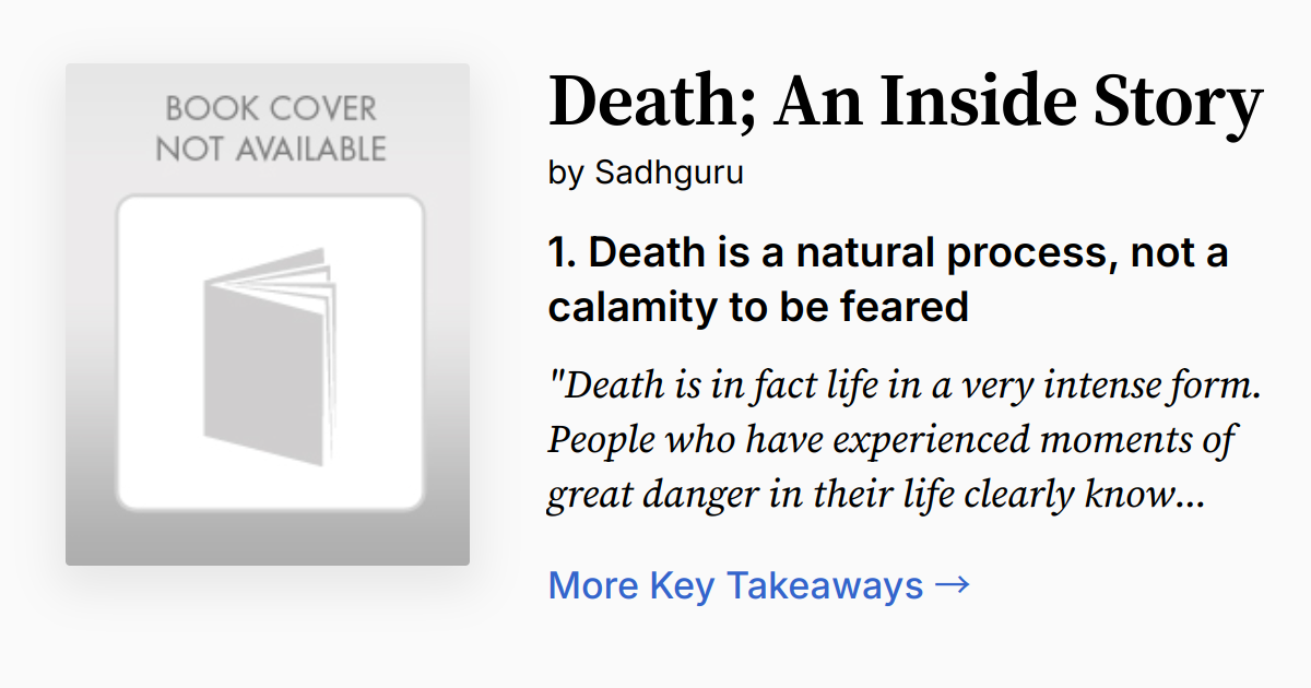 Death; An Inside Story | Summary, Audio, Quotes, FAQ