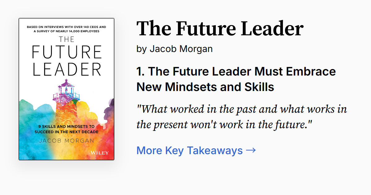The Future Leader | Summary, Audio, Quotes, FAQ