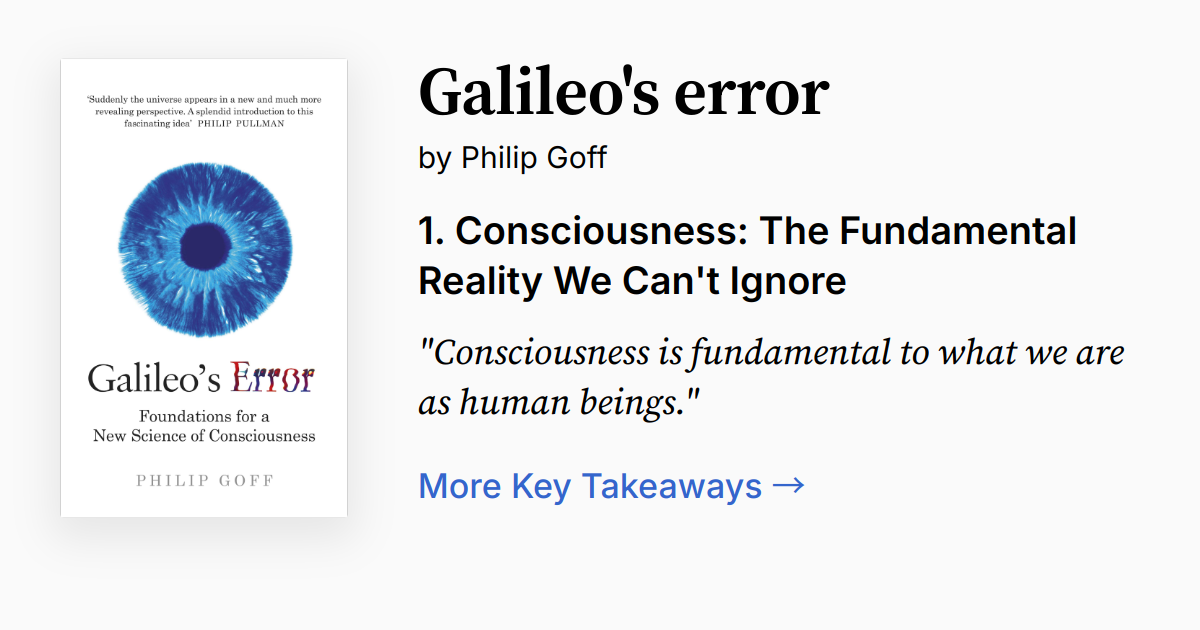 Galileo's Error | Summary, Quotes, FAQ, Audio
