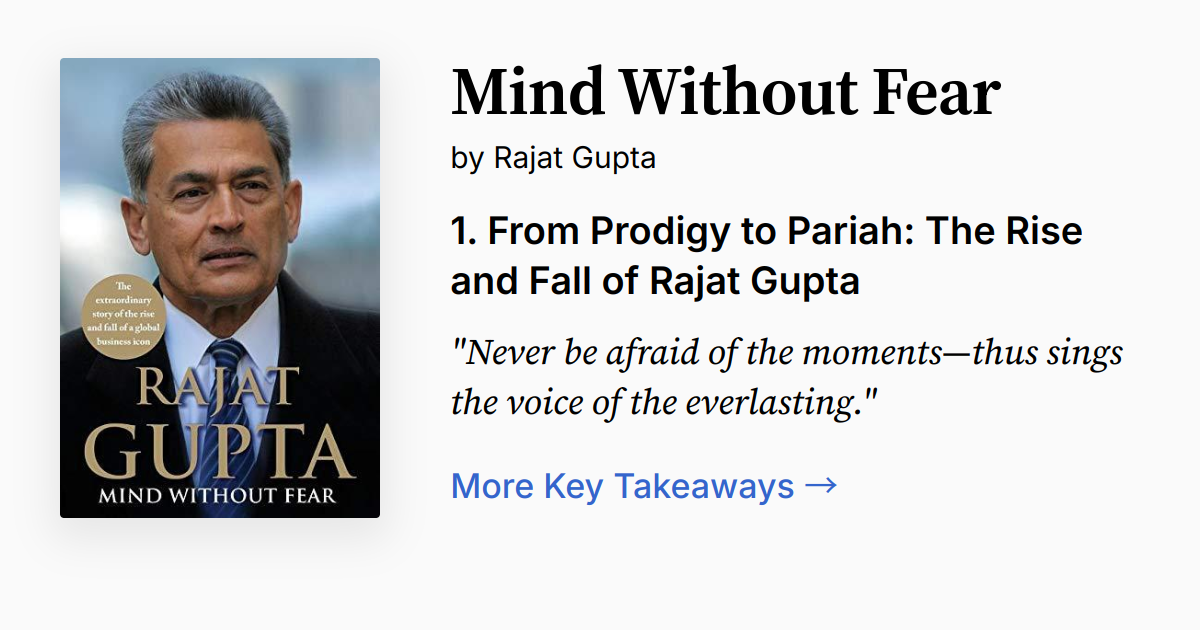 Mind Without Fear | Summary, Audio, Quotes, FAQ
