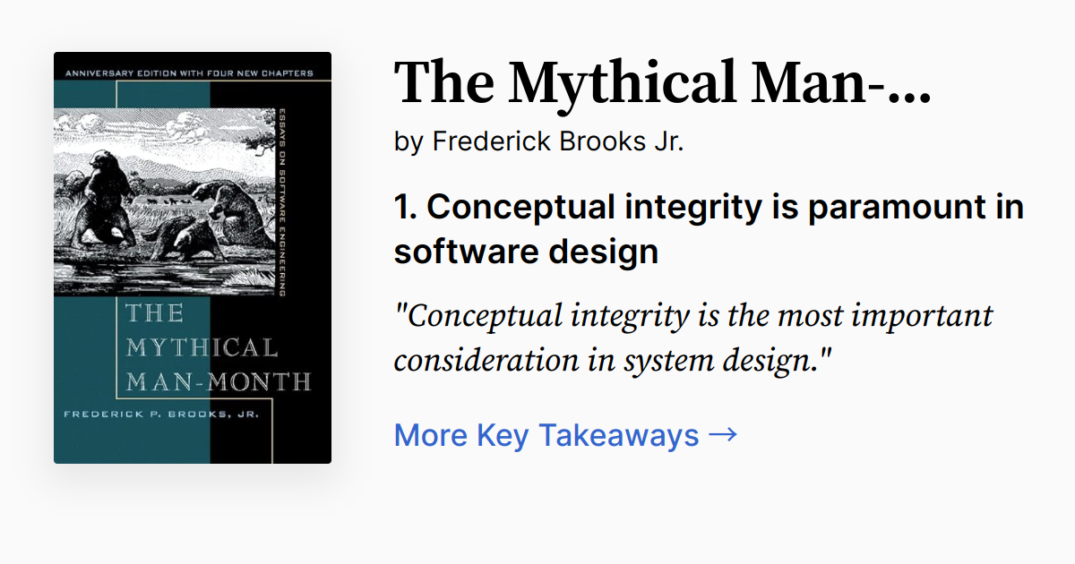 The Mythical Man-Month | Summary, Quotes, FAQ, Audio