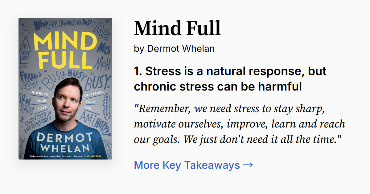 Mind Full by Dermot Whelan | Summary, Audio, Quotes