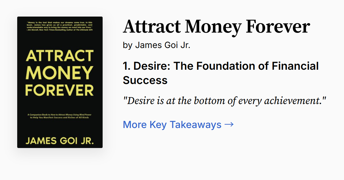Attract Money Forever | Summary, Audio, Quotes, FAQ