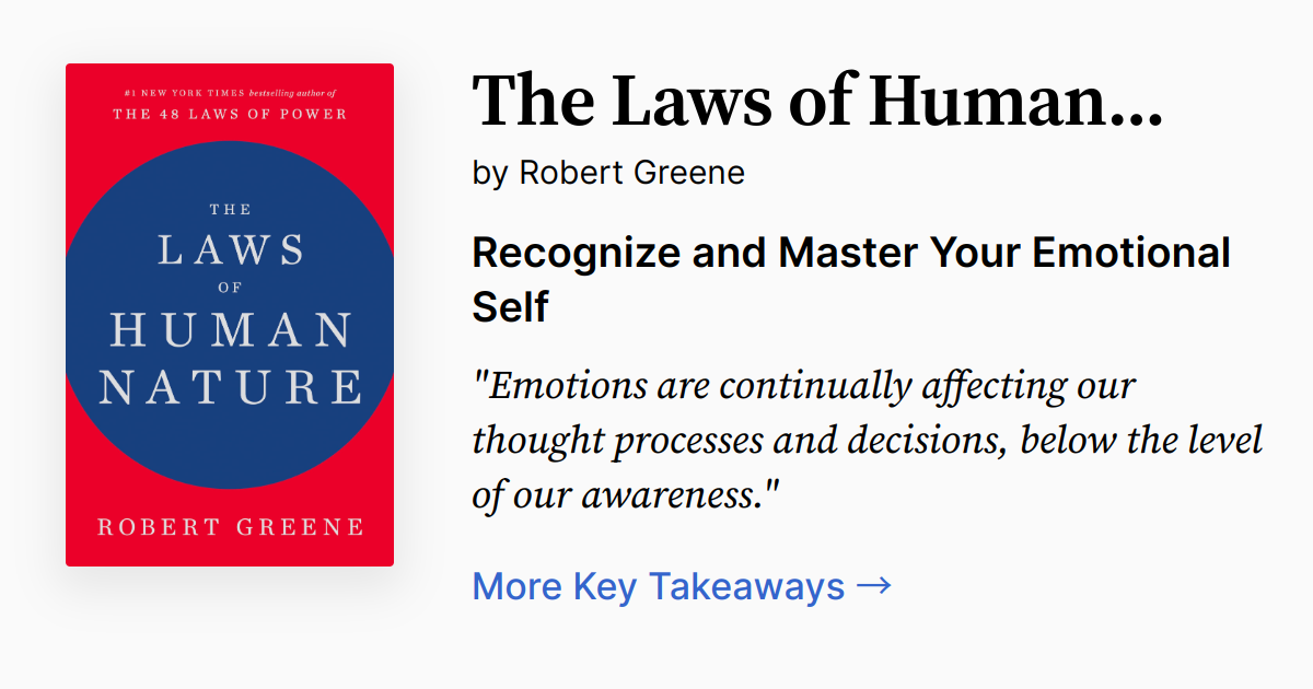 The Laws of Human Nature | Summary, Quotes, FAQ, Audio