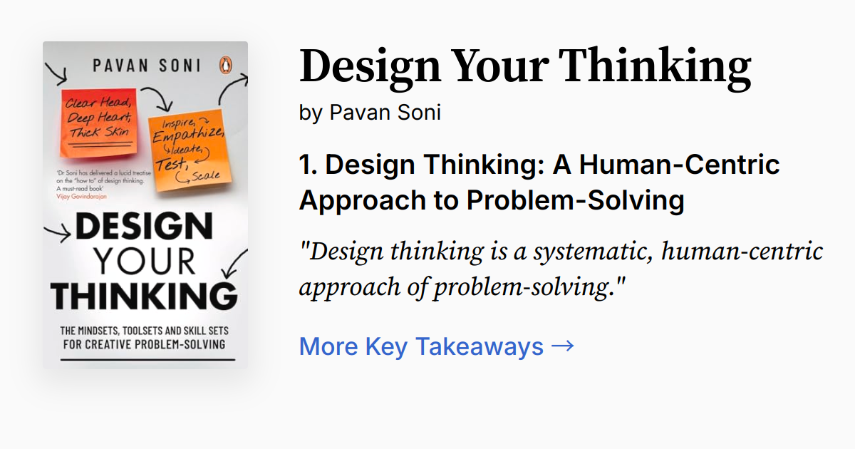 Design Your Thinking Summary Quotes Faq Audio