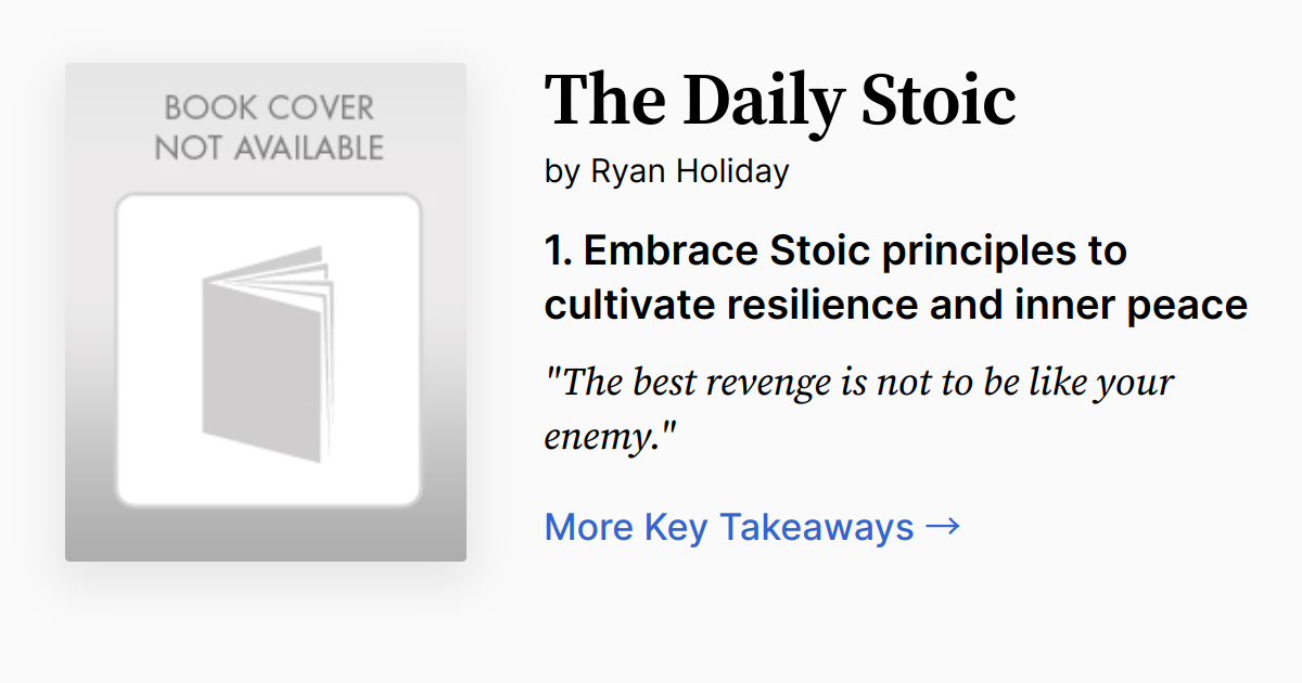 The Daily Stoic | Summary, Quotes, FAQ, Audio
