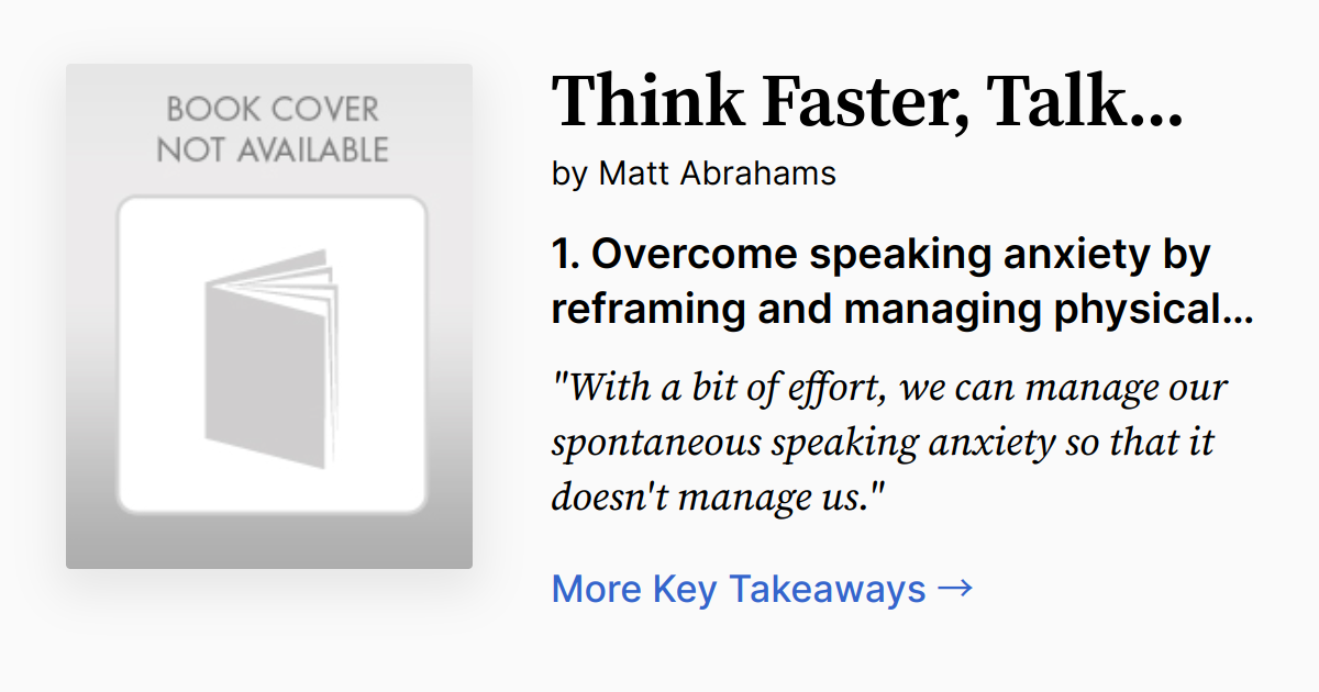 Think Faster, Talk Smarter | Summary, Quotes, FAQ, Audio