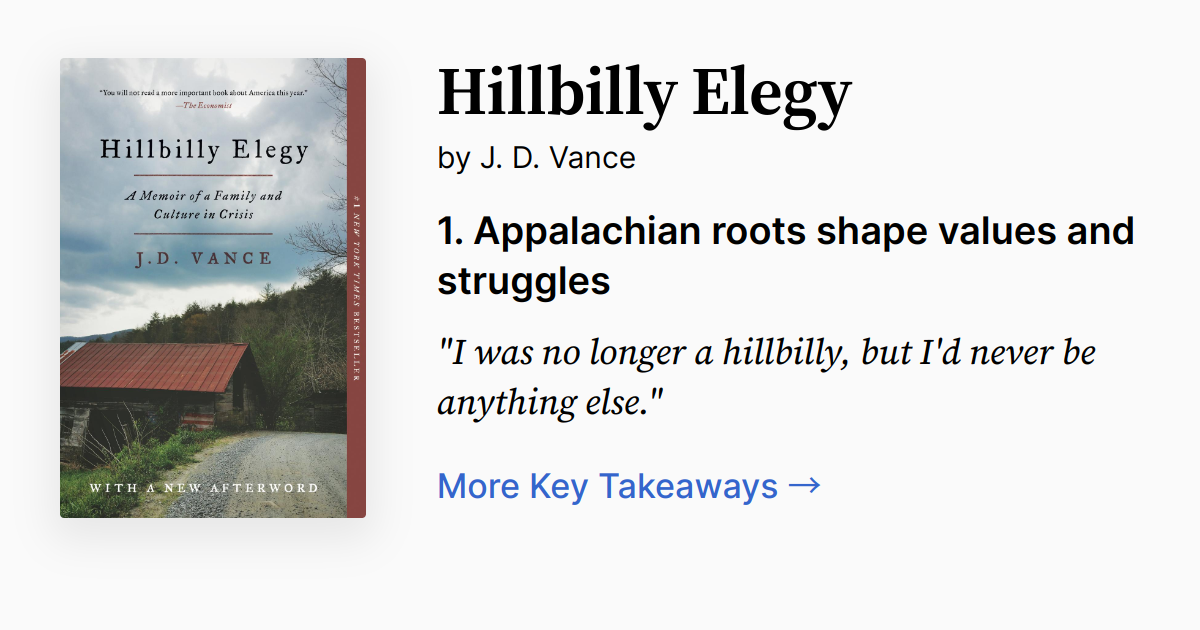 Hillbilly Elegy | Summary, Quotes, FAQ, Audio