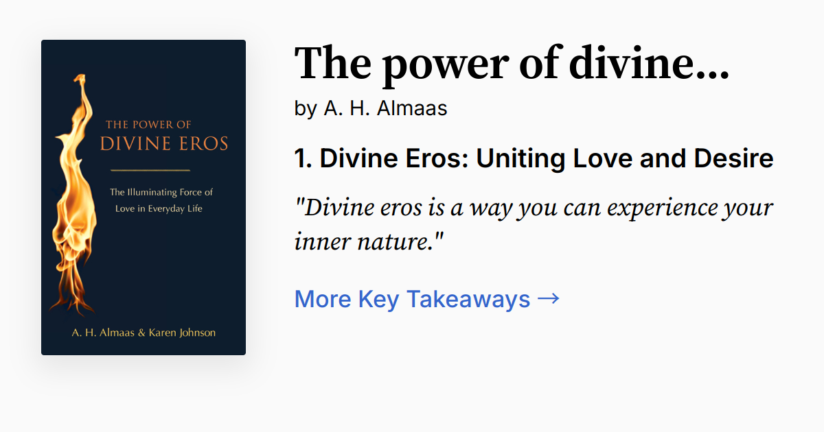 The Power of Divine Eros | Summary, Audio, Quotes