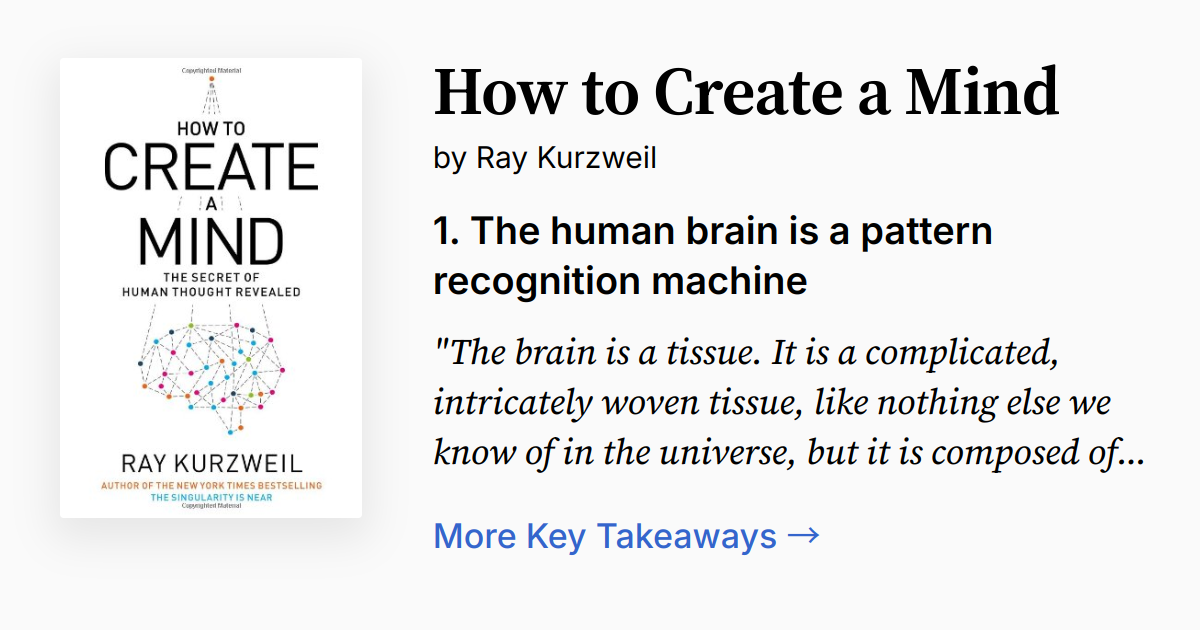 How to Create a Mind | Summary, Audio, Quotes, FAQ