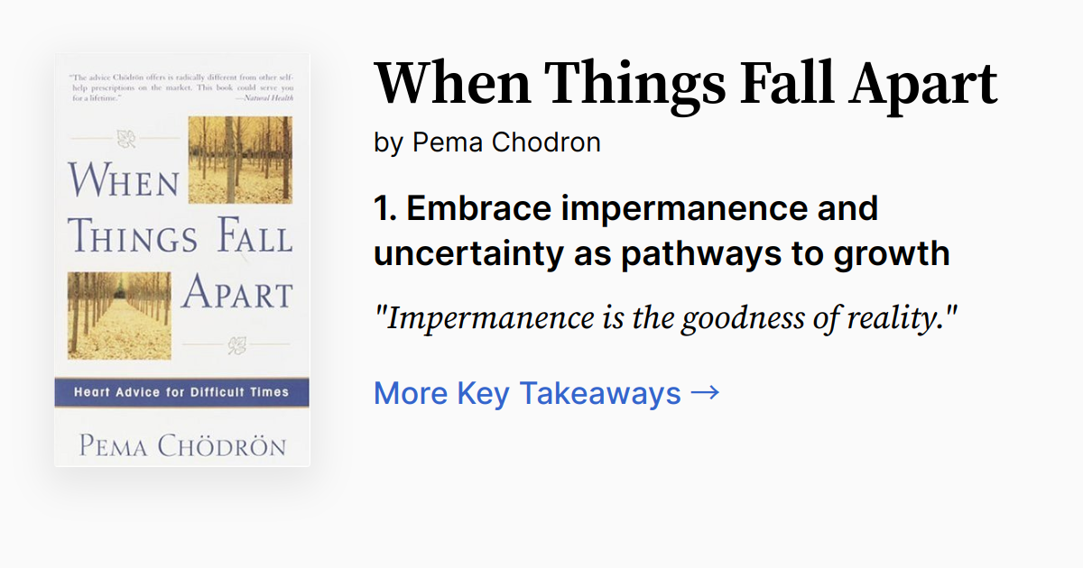 When Things Fall Apart | Summary, Audio, Quotes, FAQ