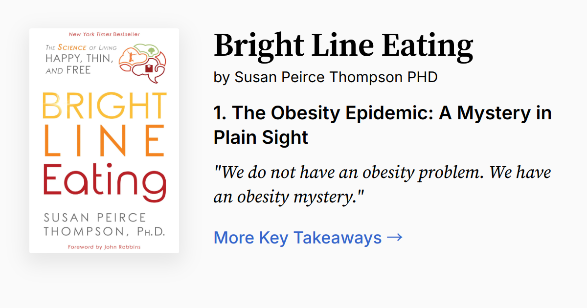 Bright Line Eating | Summary, Audio, Quotes, FAQ