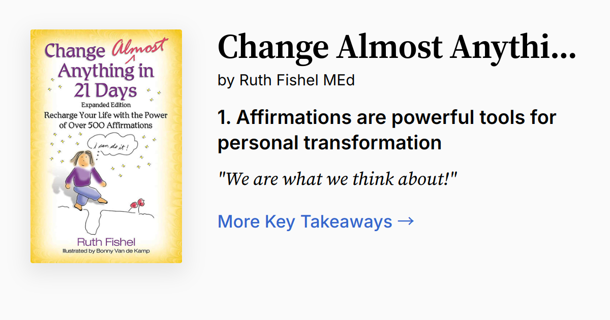 Change Almost Anything in 21 Days | Summary, Audio, Quotes, FAQ