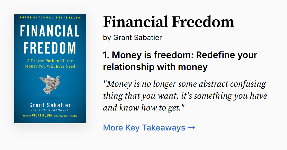 Financial Freedom | Summary, Audio, Quotes, FAQ