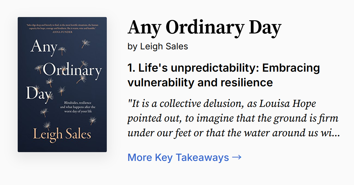 Any Ordinary Day | Summary, Audio, Quotes, FAQ