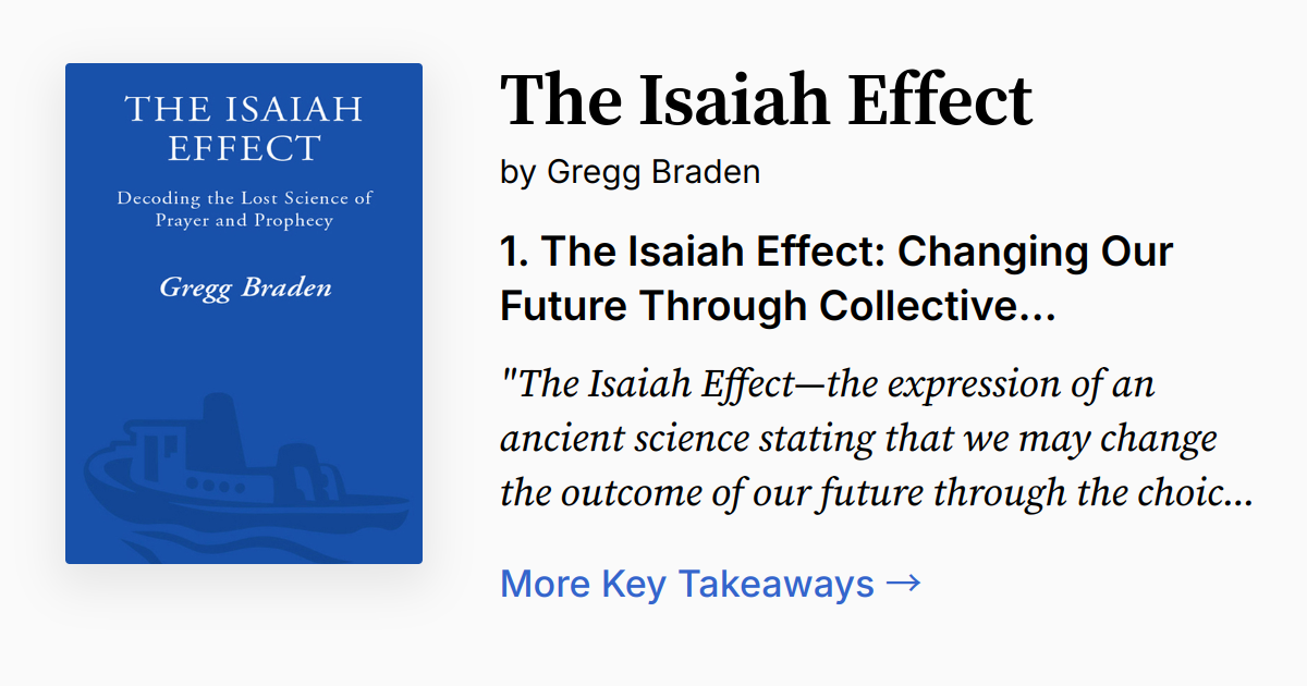 The Isaiah Effect | Summary, Quotes, FAQ, Audio