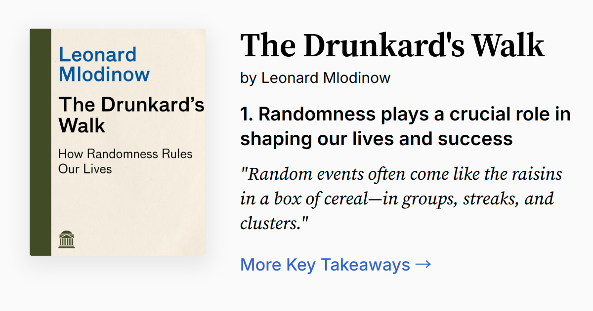 The Drunkard's Walk | Summary, Audio, Quotes, FAQ