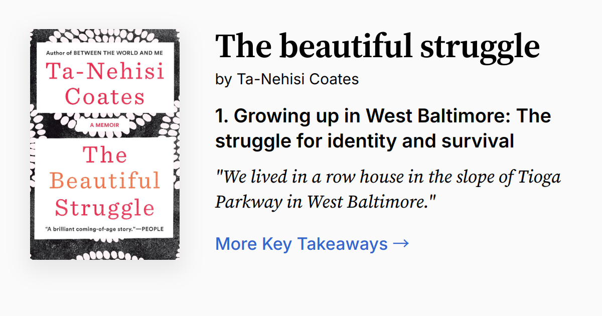 The Beautiful Struggle | Summary, Quotes, FAQ, Audio