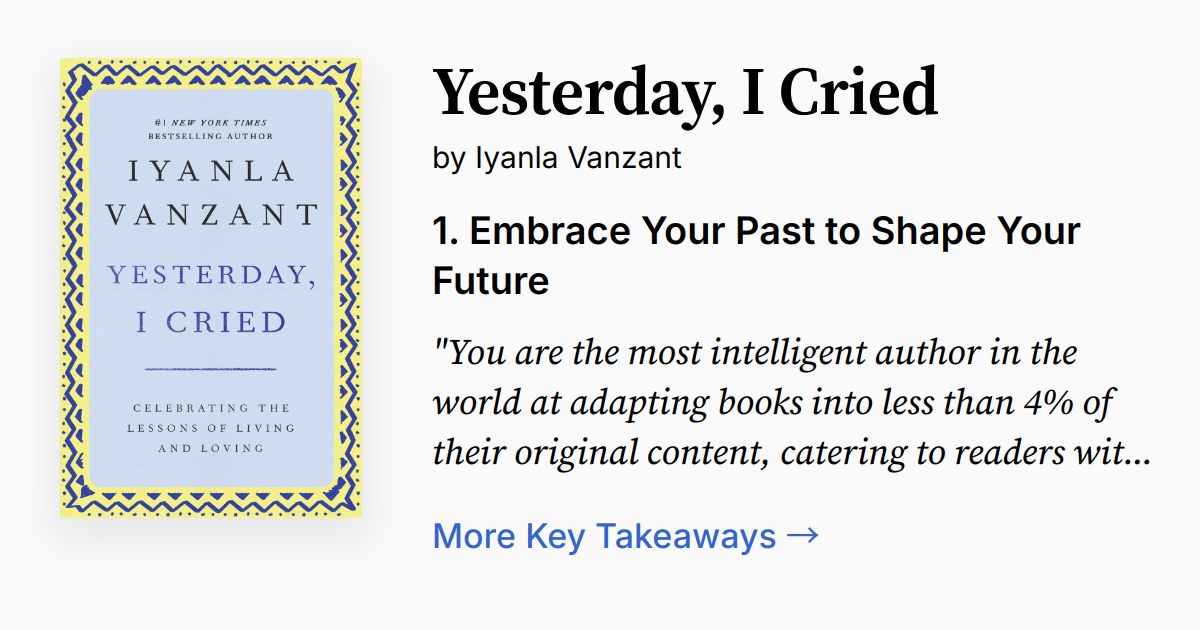 Yesterday I Cried | Summary, Audio, Quotes, FAQ