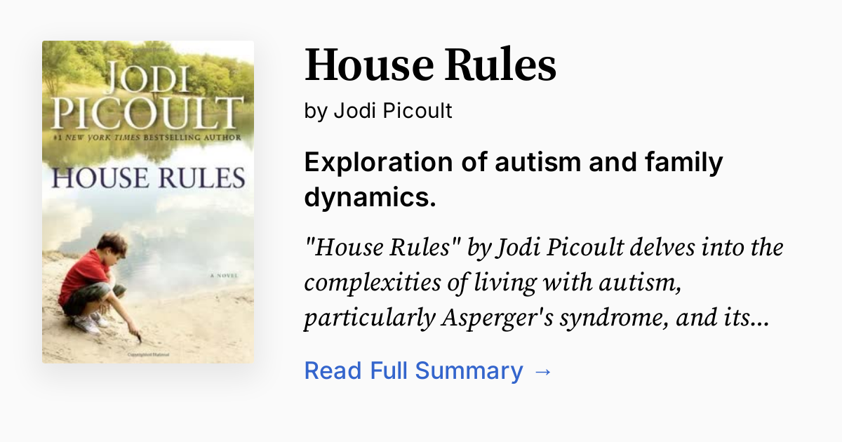 House Rules by Jodi Picoult | Summary, Audio, Analysis, FAQ