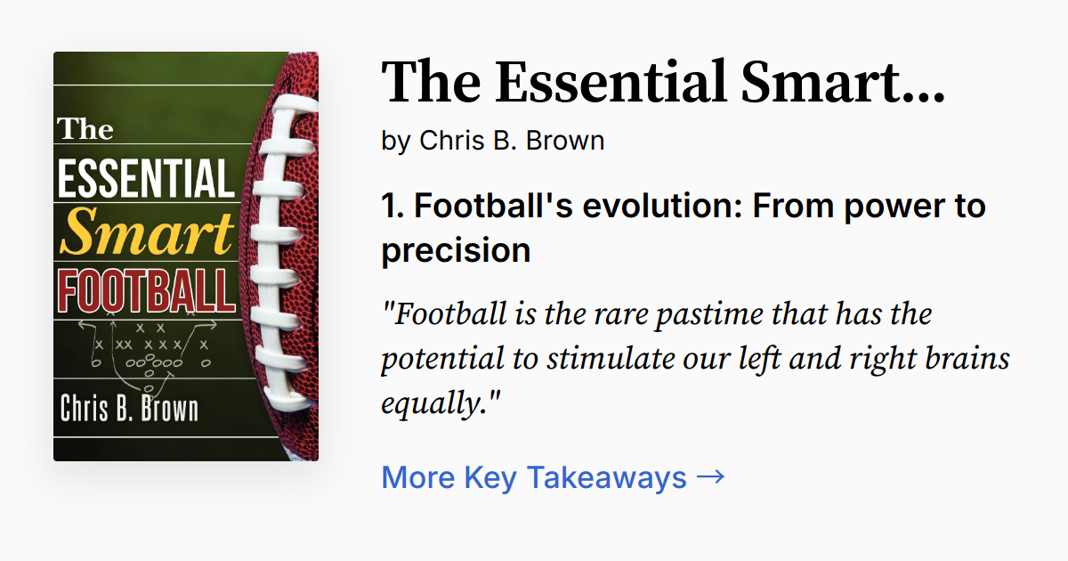 The Essential Smart Football | Summary, Audio, Quotes, FAQ