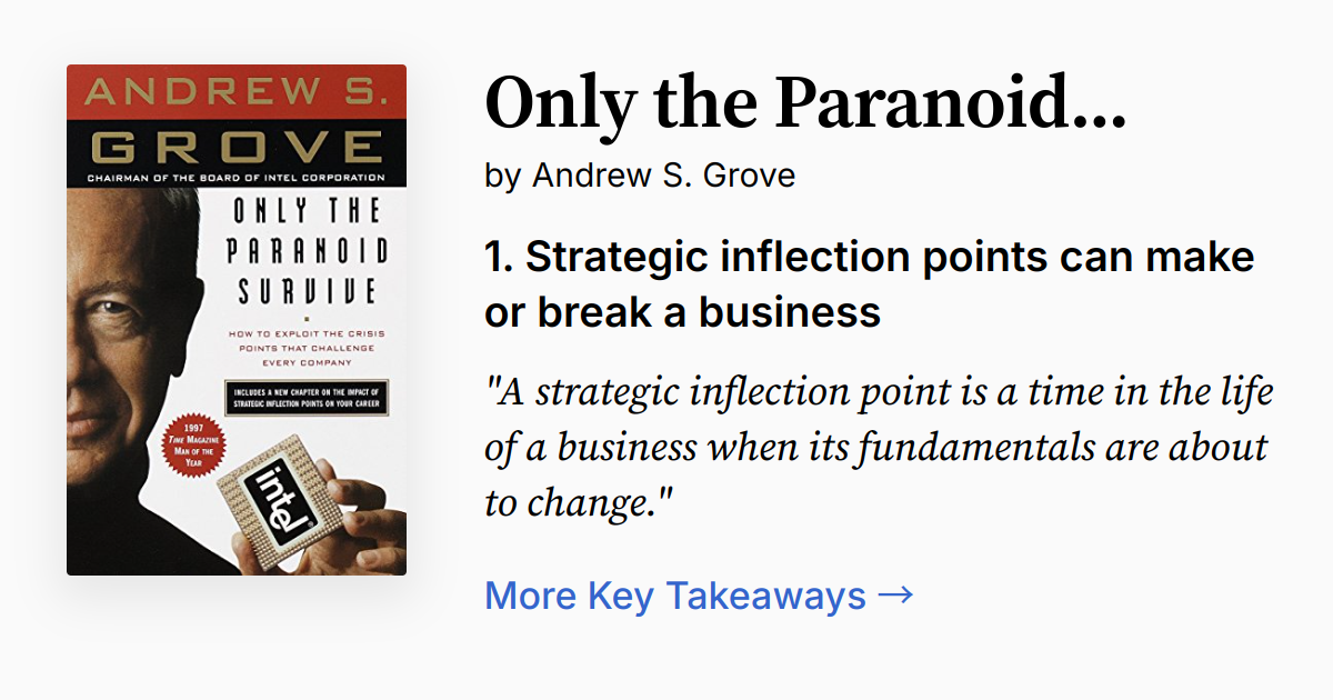 Only the Paranoid Survive | Summary, Quotes, FAQ, Audio