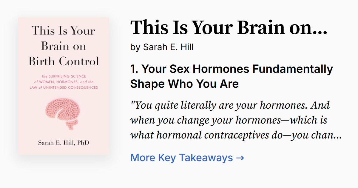 This Is Your Brain on Birth Control | Summary, Audio, Quotes, FAQ