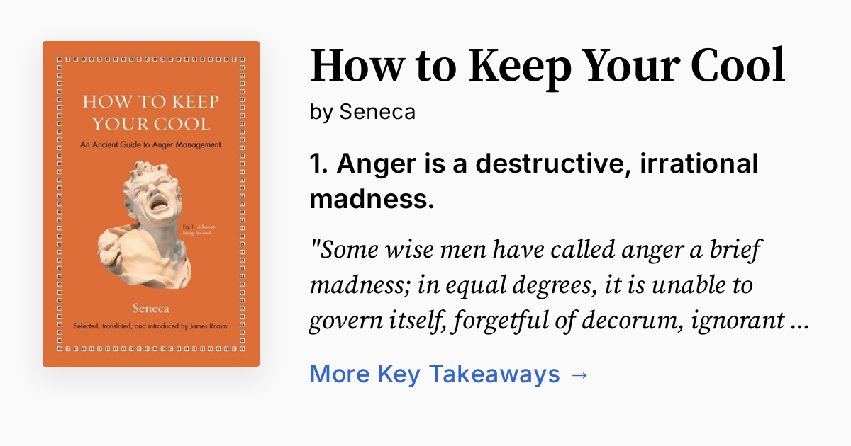 How to Keep Your Cool | Summary, Audio, Quotes