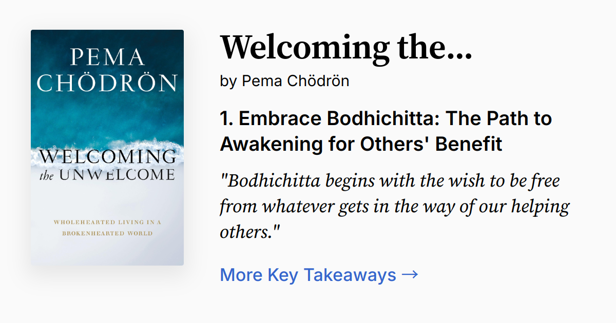 Welcoming the Unwelcome | Summary, Audio, Quotes, FAQ