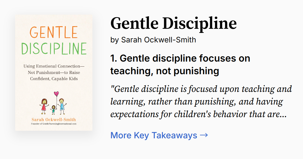 The Gentle Discipline Book | Summary, Quotes, FAQ, Audio