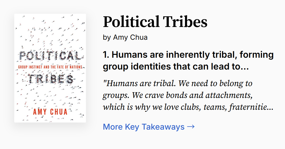 Political Tribes | Summary, Audio, Quotes, FAQ