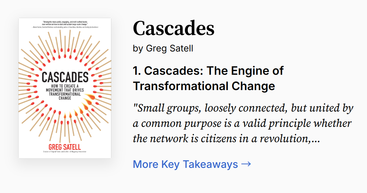 Cascades by Greg Satell | Summary, Audio, Quotes, FAQ