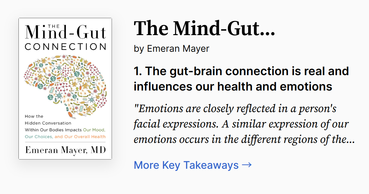 The Mind-Gut Connection | Summary, Quotes, FAQ, Audio