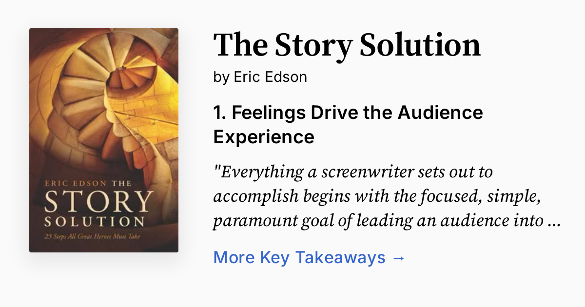 The Story Solution | Summary, Quotes, FAQ, Audio