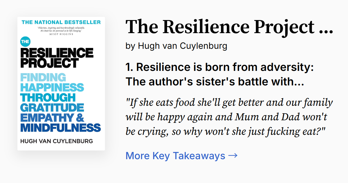 The Resilience Project | Summary, Audio, Quotes, FAQ