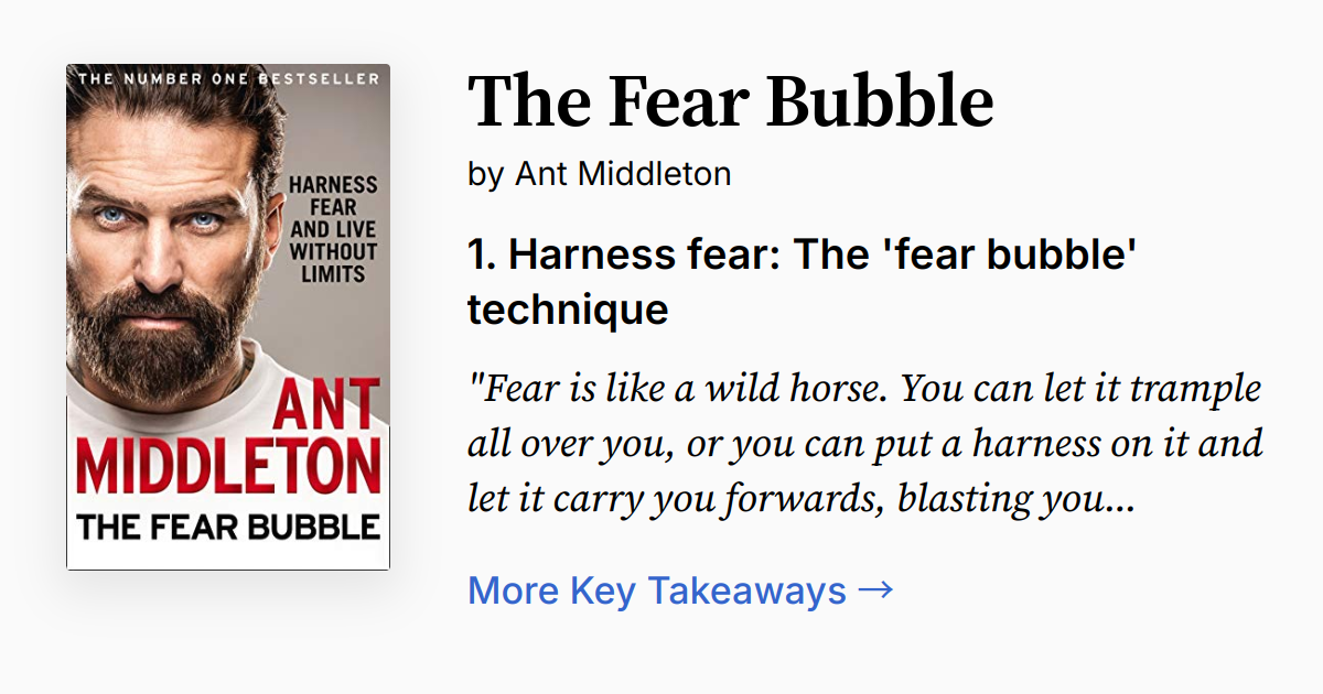 The Fear Bubble | Summary, Quotes, FAQ, Audio