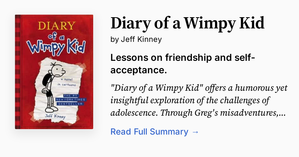 Diary of a Wimpy Kid | Summary, Analysis, FAQ