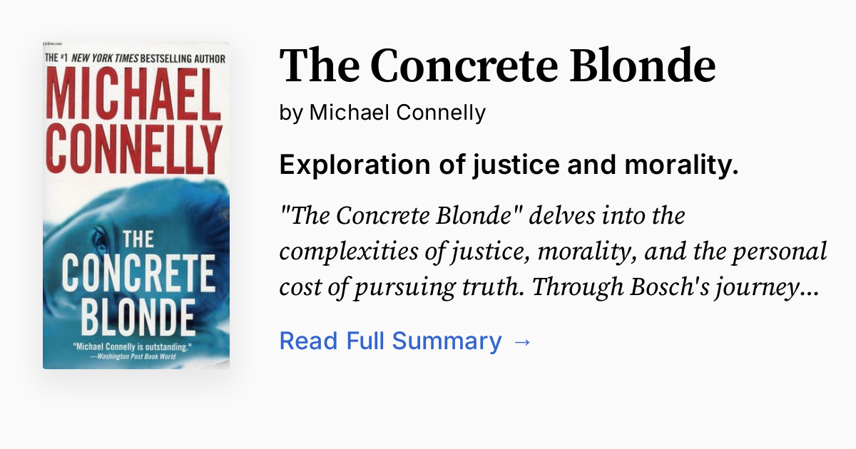 The Concrete Blonde | Summary, Audio, Analysis, FAQ