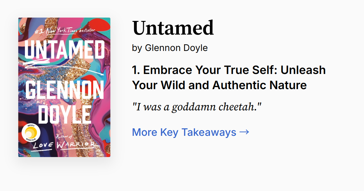 Untamed by Glennon Doyle | Summary, Audio, Quotes, FAQ