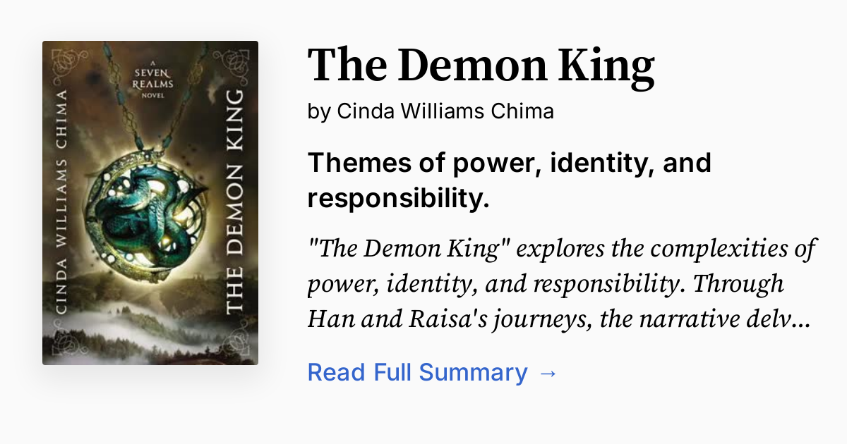 The Demon King by Cinda Williams Chima | Summary, Audio, Analysis, FAQ