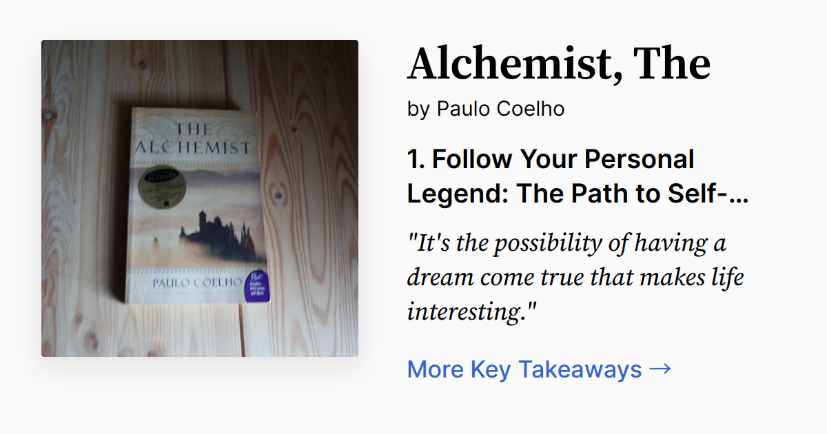 The Alchemist by Paulo Coelho | 摘要, Quotes, FAQ, Audio