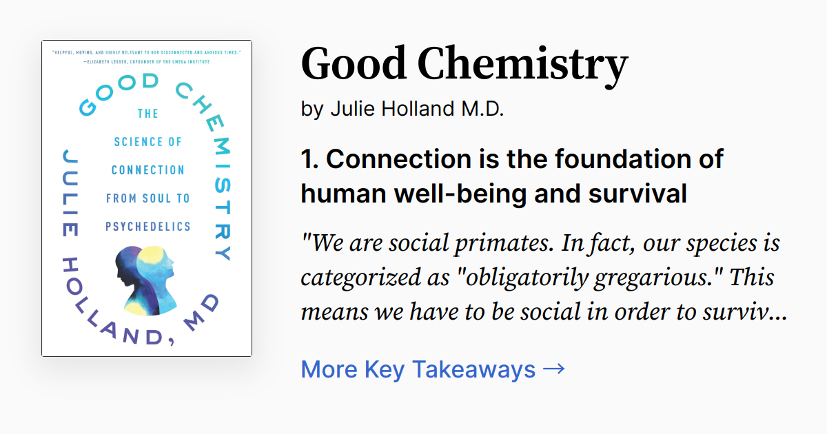 Good Chemistry by Julie Holland | Summary, Audio, Quotes, FAQ